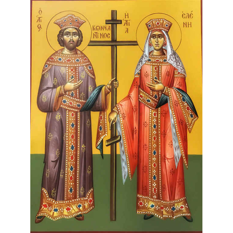 Άγιος Κωνσταντίνος & Αγία Ελένη | Αγιογραφίες | Εκκλησιαστικά είδη ...