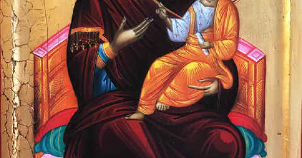 Παναγία η Ένθρονος | Αγιογραφίες | Εκκλησιαστικά είδη | Βυζαντινές ...