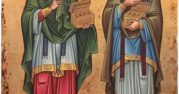 Άγιοι Ανάργυροι Κοσμάς και Δαμιανός | Αγιογραφίες | Εκκλησιαστικά είδη ...